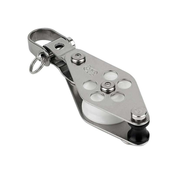 Single Block with Front-Side Shackle and Becket 02-13 - SchaeferMarine
