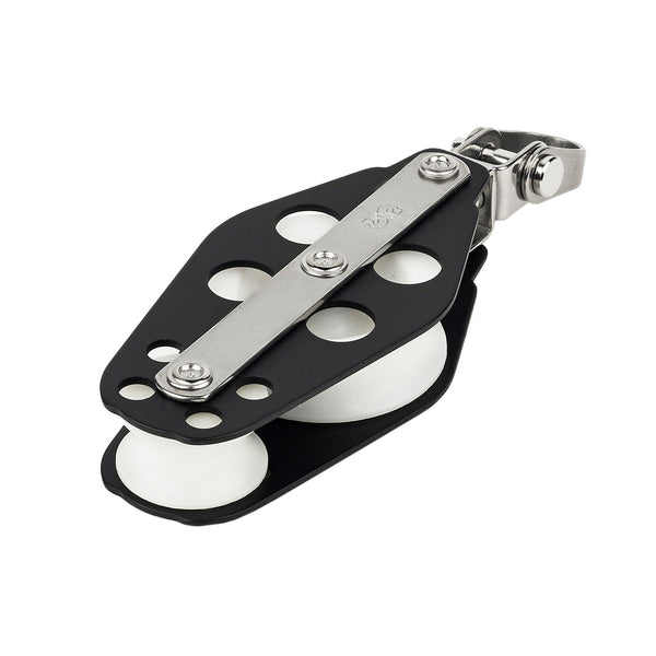 Aluminum Fiddle Block with Front-Side Shackle 303-43 - SchaeferMarine